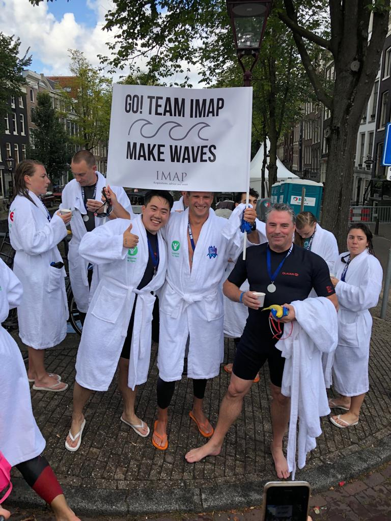 IMAP swimmers make waves in Amsterdam for ALS charity